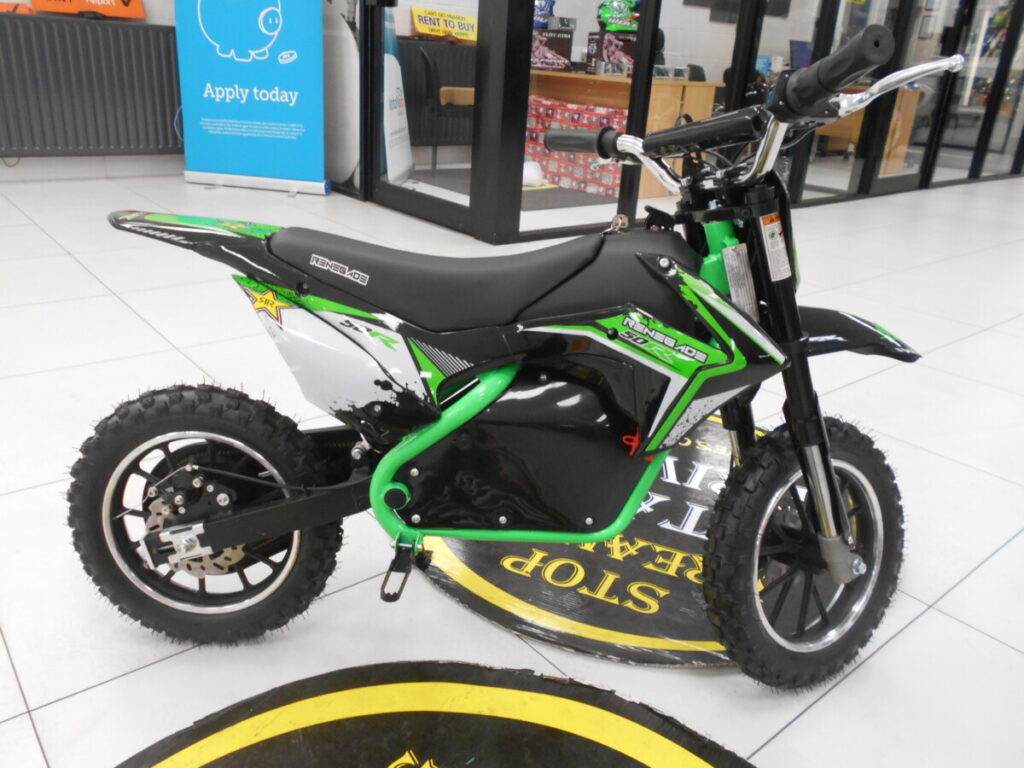 KIDS RENEGADE 50R 500W 36V Electric Mini Dirt Bike in BLUE – Lowes Of Larne