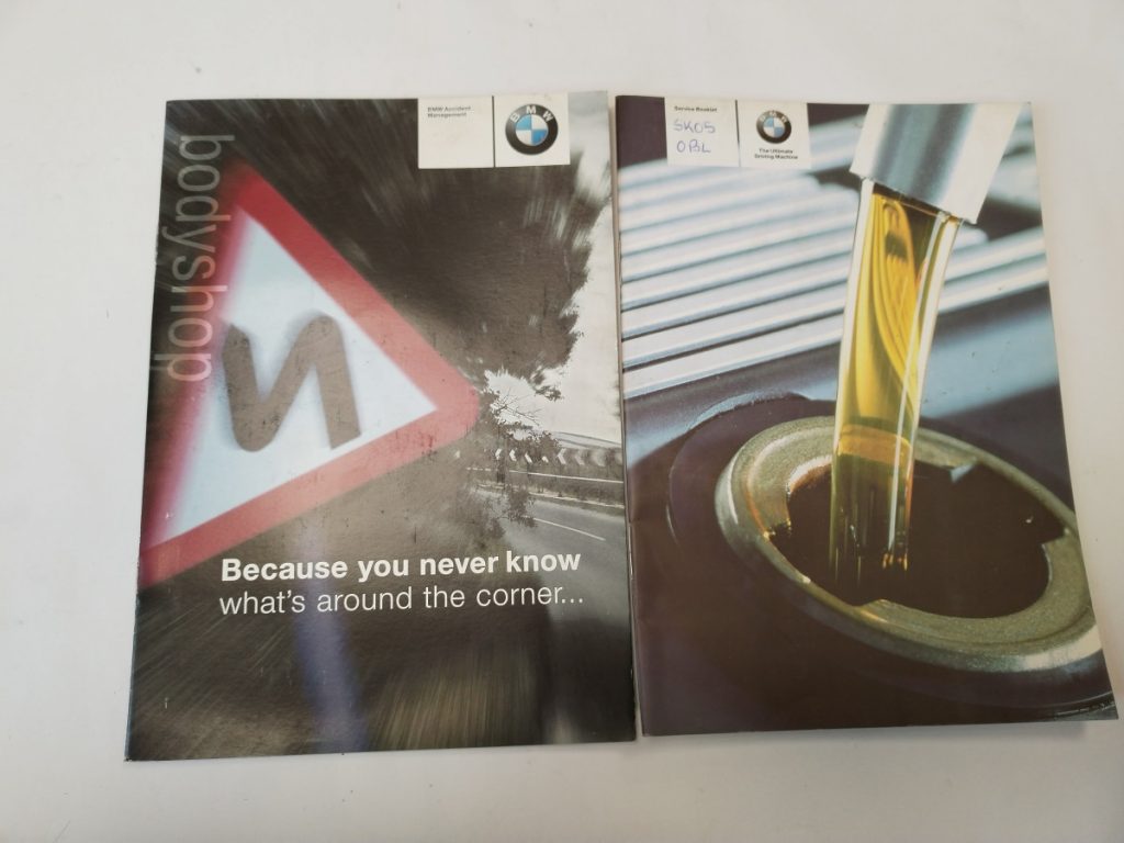 BMW SERVICE BOOK, GENUINE BMW BOOK WITH BODYSHOP BOOK – Lowes Of Larne