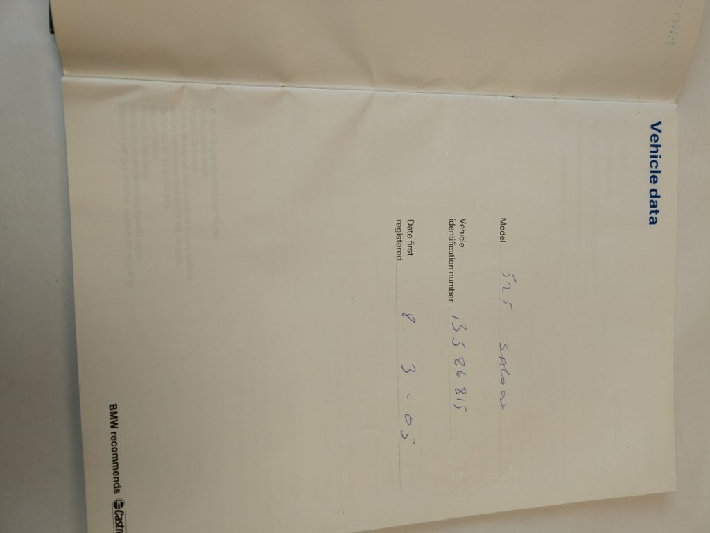 BMW SERVICE BOOK, GENUINE BMW BOOK WITH BODYSHOP BOOK – Lowes Of Larne