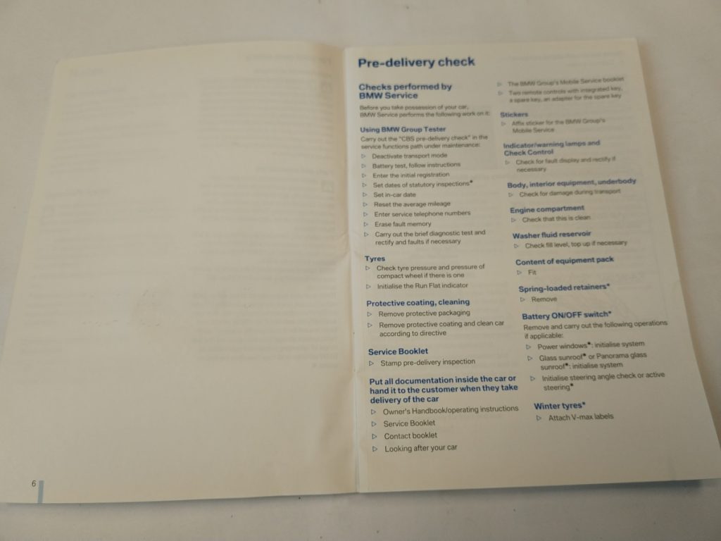 BMW SERVICE BOOK, GENUINE BMW BOOK – Lowes Of Larne